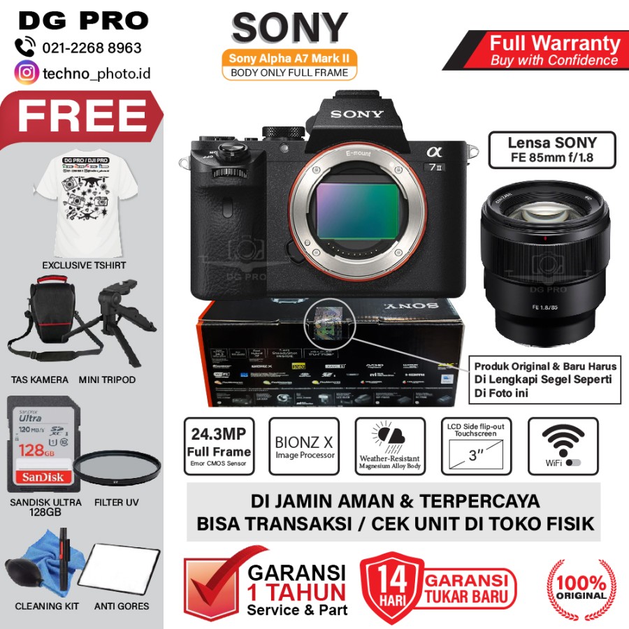 Jual Sony Alpha 7 Lens Kit Original Murah - Harga Diskon Mei 2024 | Blibli