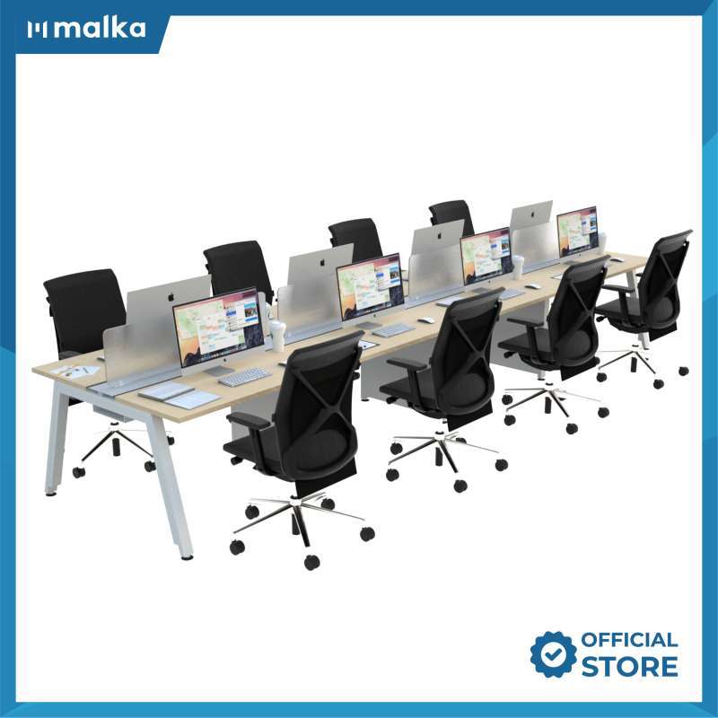 Jual Meja Konfigurasi 8 Orang Firm Sattu Workstation Meja Kantor Meja ...