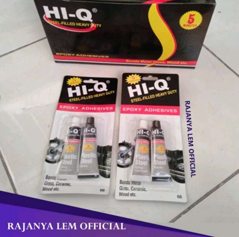 Jual Lem Besi 5 Menit Lem Epoxy Epoksi Hi Q Di Seller Rajanya Lem ...