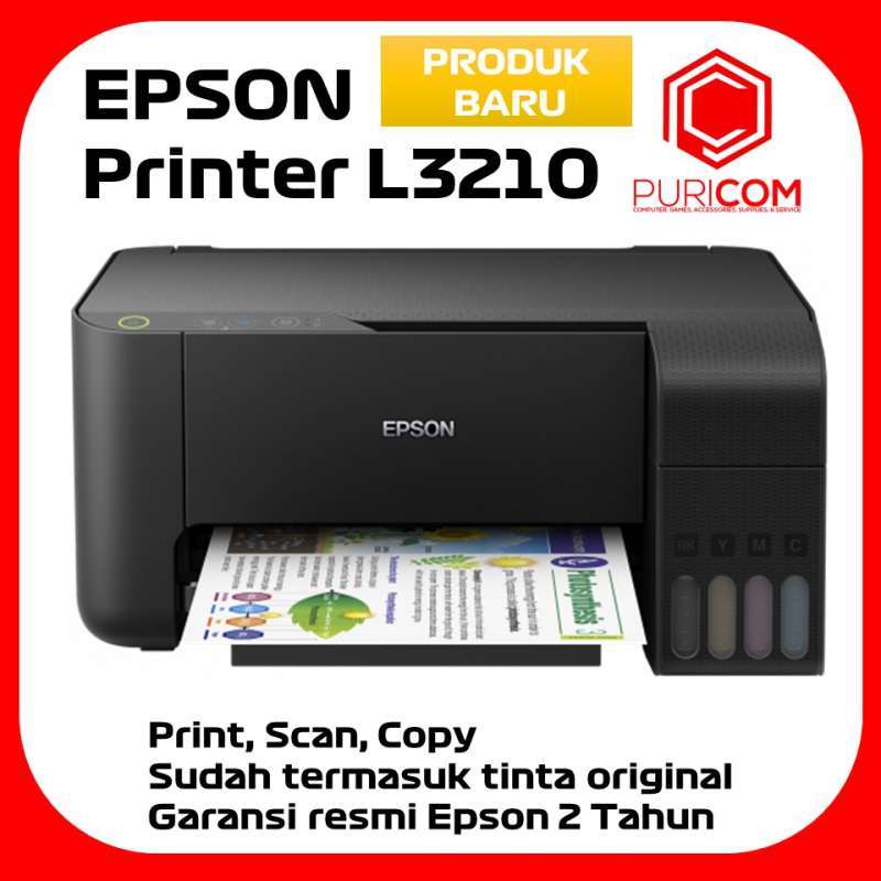 Jual Printer Epson L3210 Print Scan Copy Multifungsi Di Seller Puricom ...
