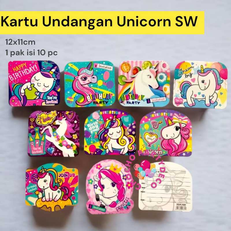 Jual Kartu Undangan Ulang Tahun Unicorn Sw Isi 10 Pc / Kartu Undangan ... Jual Kartu Undangan Ulang Tahun Unicorn Sw Isi 10 Pc / Kartu Undangan ...