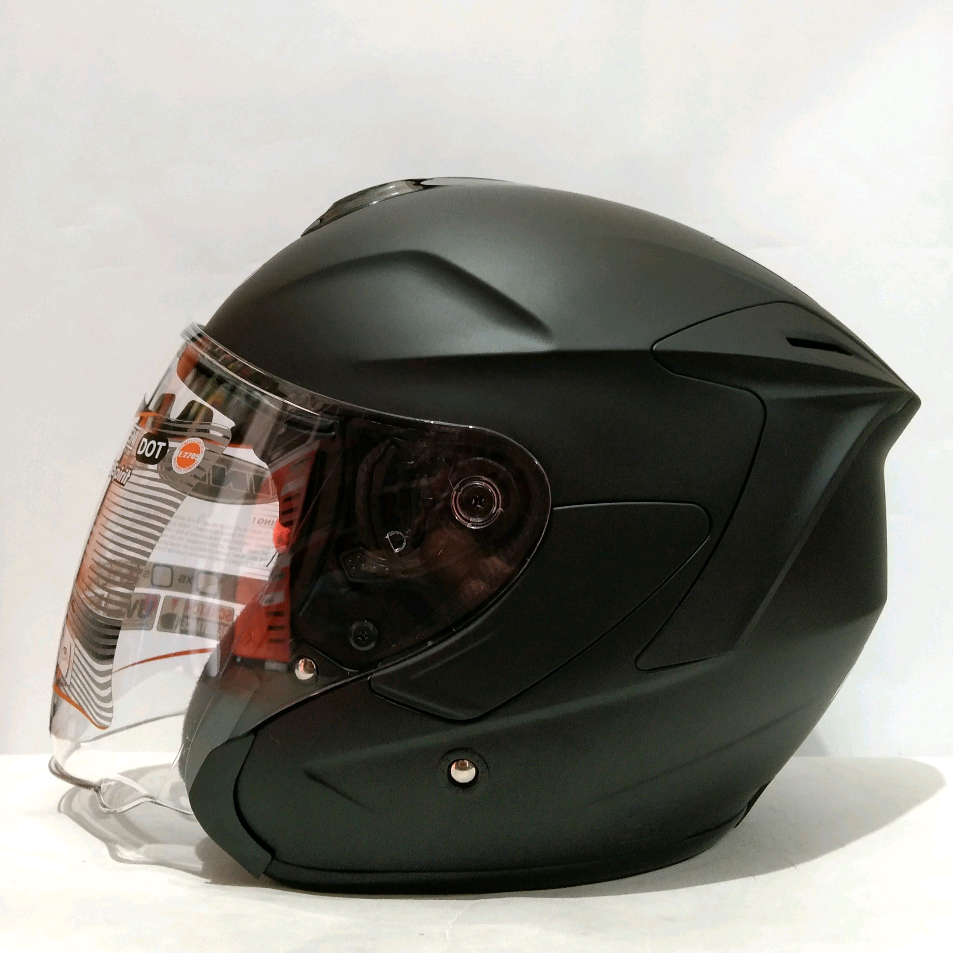 Promo HELM INK DYNAMIC SOLID BLACK MATT HELM HALF FACE - BLACK MATT L ...