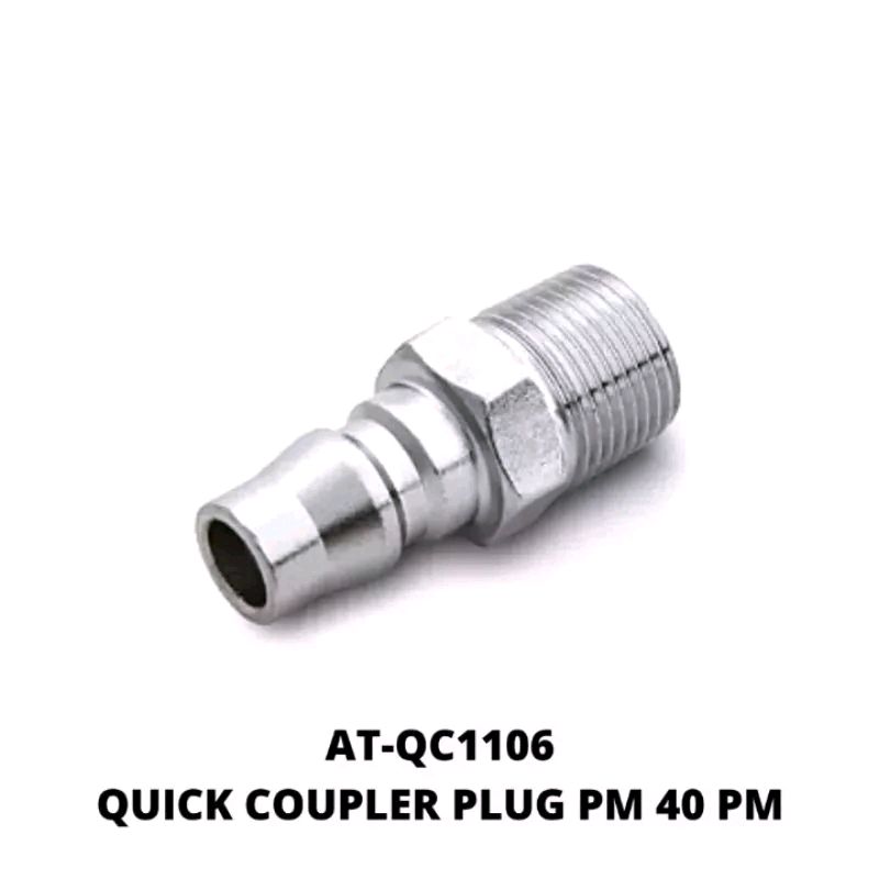 Promo Kopler Tekiro 40 Pm Drat Luar 1/2 Inch Original Air Quick Coupler Plug 40pm At-qc1106 ...