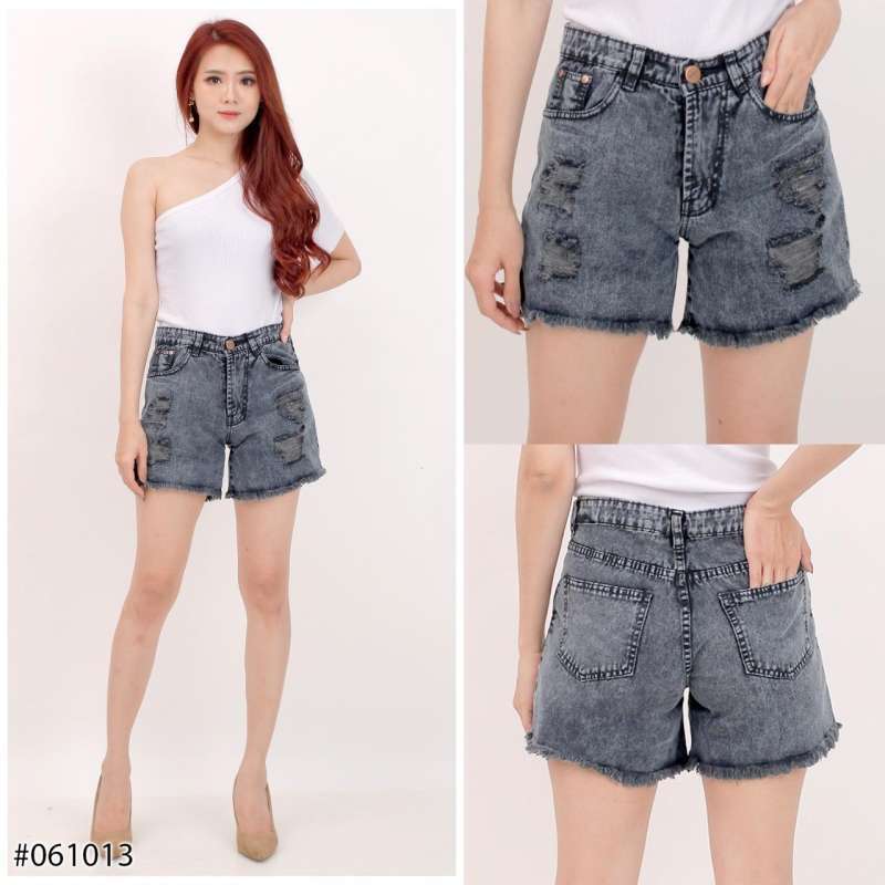 Promo [27-34] Hotpants Boyfriend Wanita Celana Pendek Jeans Non Stretch Hw Denim Highwaist Model ...