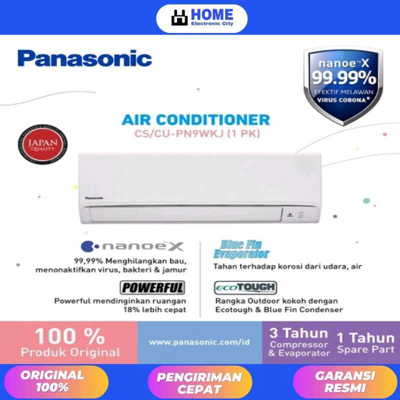 Jual AC PANASONIC 1 PK PN-9WKJ 1 PK R32 Blue Fin dan Nanoe [INDOOR ...
