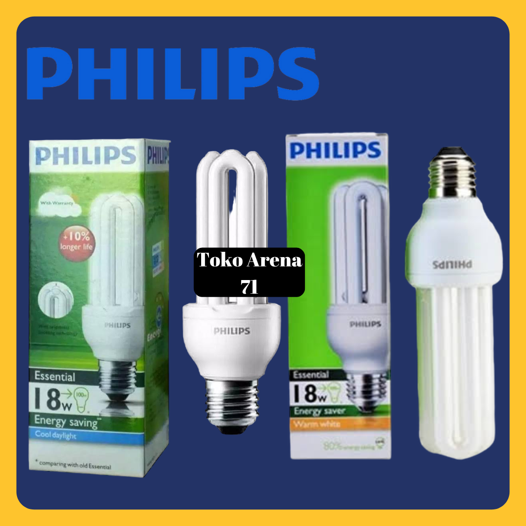 Jual Lampu Plc 3u Philips Essential 18watt 18w 18 Watt 18 W Cool ...
