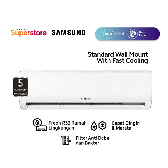 Promo Samsung Ac Split Dinding Standard 2 Pk R32 - Ar18bghqasinse | Ar ...