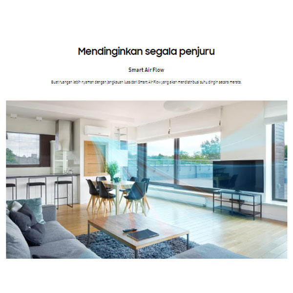 Promo Samsung Ac Split Dinding Inverter Alpha Smart Airflow 1 Pk R32 ...