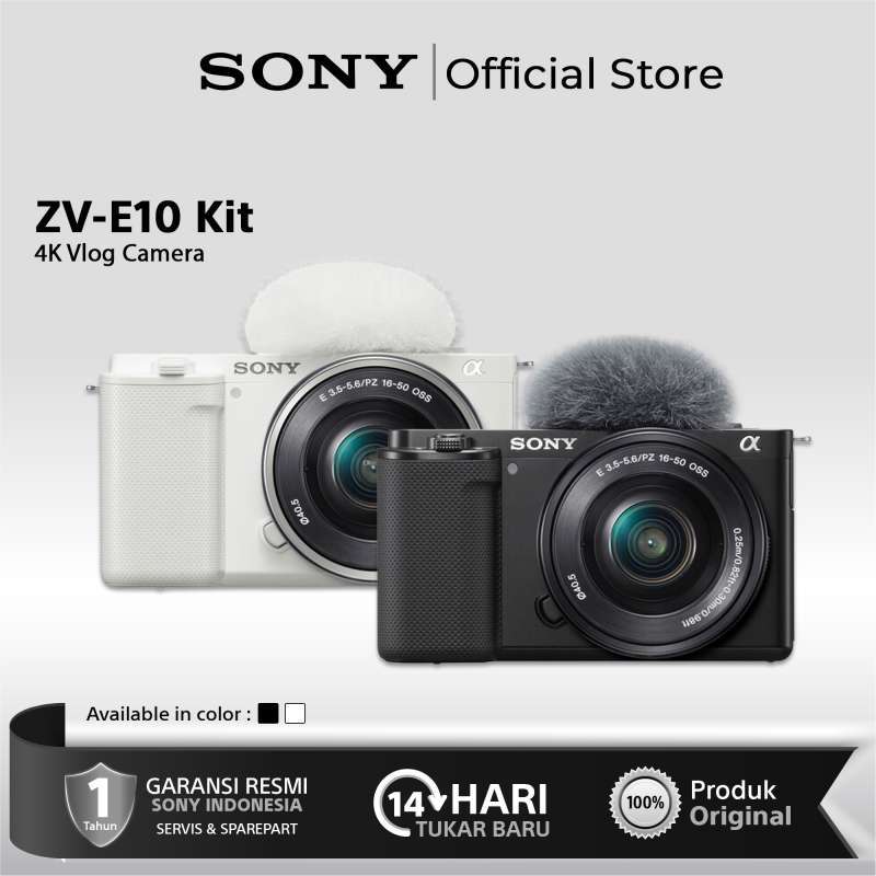 Promo Sony Zv E10 Sony Zve10 Mirrorless Camera Kit 16-50mm F3.5-5.6 Oss ...