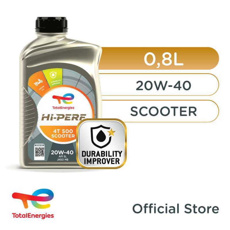 Jual Totalenergies - Hi-perf 4t 500 Scooter 20w-40 Oli Motor Matic (0.8 ...