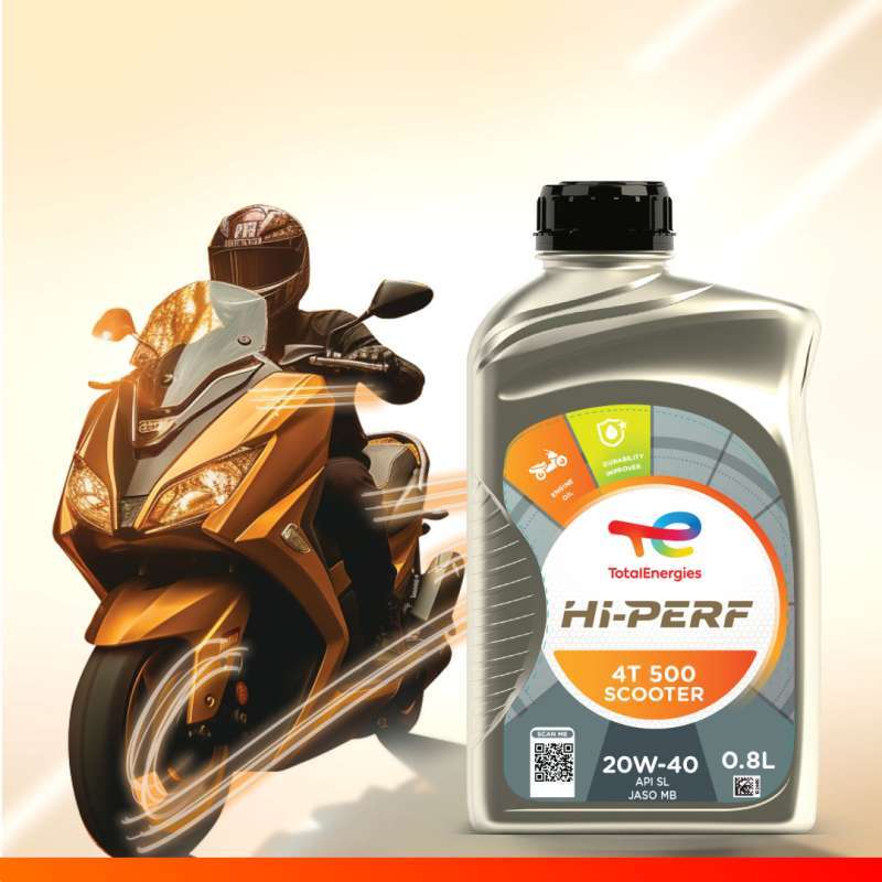 Jual Totalenergies - Hi-perf 4t 500 Scooter 20w-40 Oli Motor Matic (0.8 Liter) Di Seller ...
