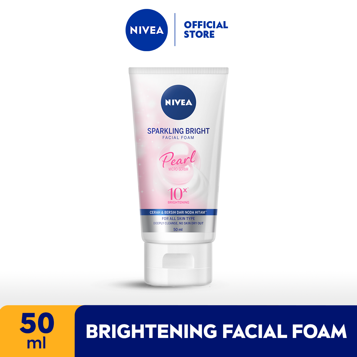 Promo [last Chance] - Nivea Sparkling Bright Foam 50ml Diskon 33% Di ...