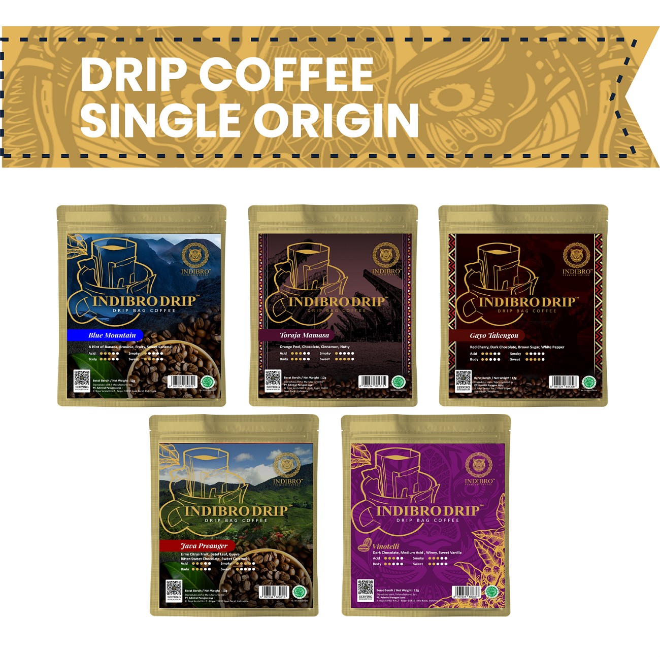 Jual Indibro Drip (drip Coffee - Kopi Drip) Di Seller Indibrocoffee Official Store - Gunung ...