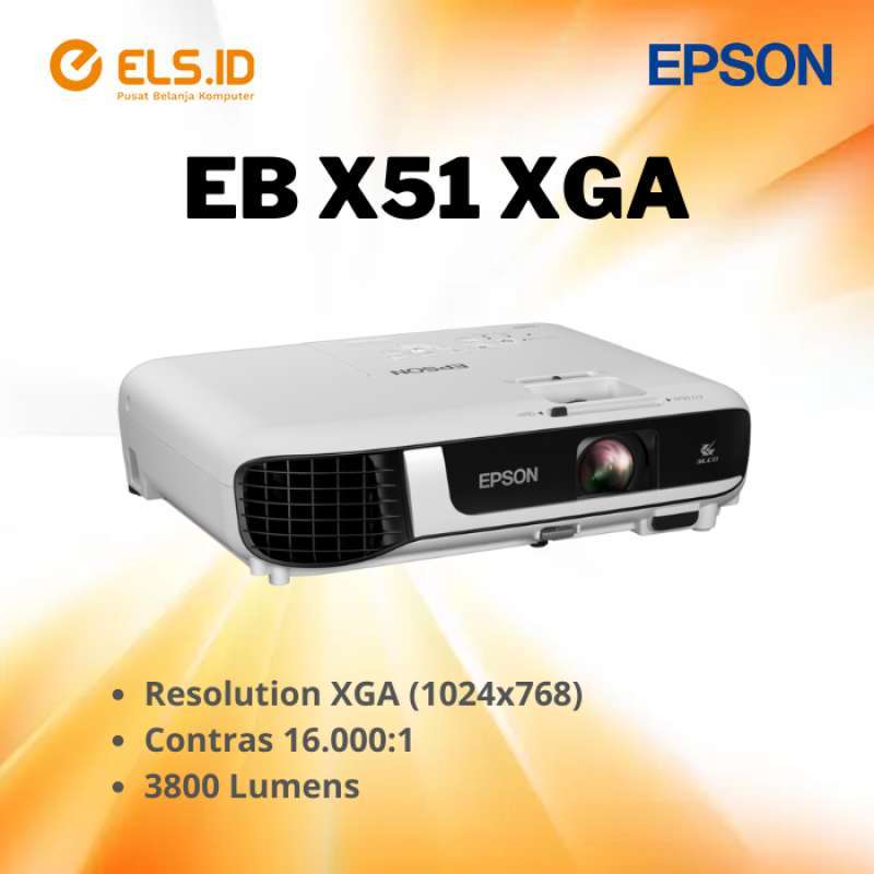 Promo Projector Epson EB-X51 XGA 3LCD Projector Diskon 3% di Seller ELS ...