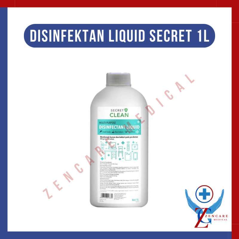 Jual Disinfektan Secret Clean Cair 1 L ( Food Grade Disinfectant Liquid ...