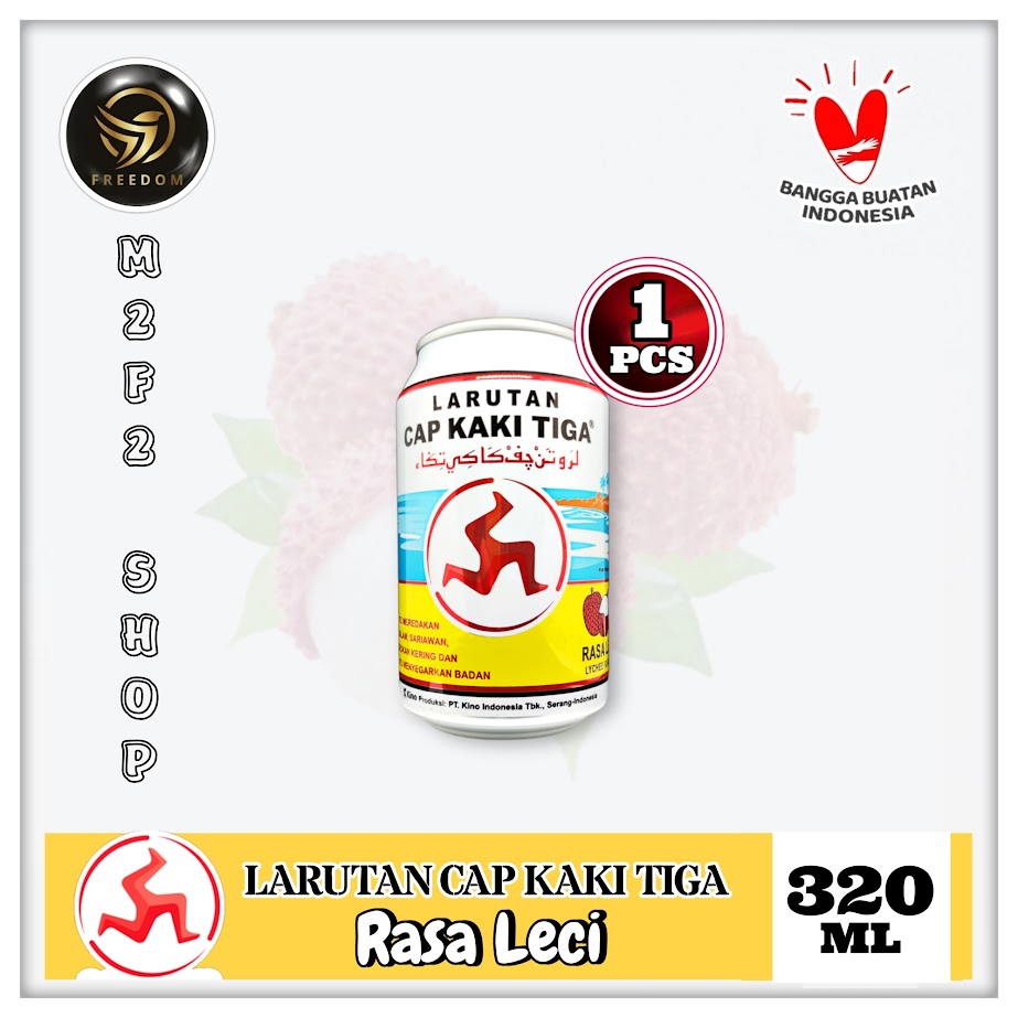 Promo Larutan Cap Kaki Tiga Minuman Kaleng | Rasa Leci - 320 ml (Kemasan Satuan) Diskon 17% di ...
