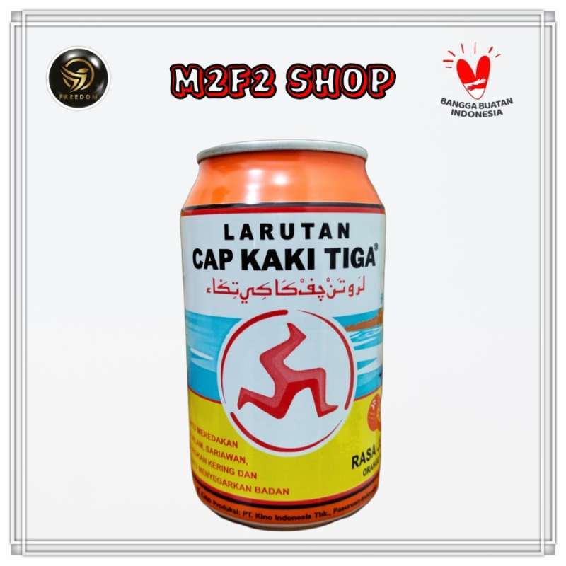 Promo Larutan Penyegar Cap Kaki Tiga Minuman Kaleng | Rasa Jeruk Orange - 320 ml (Kemasan Satuan ...