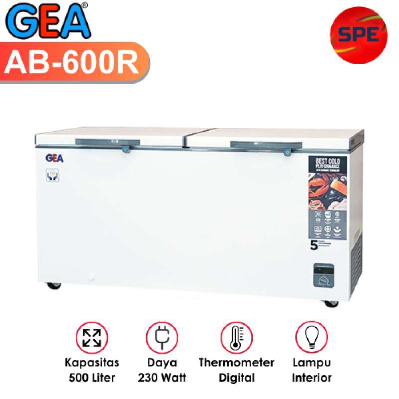 Jual Chest Freezer Gea Kapasitas 500 Liter Ab-600r / Ab600r Garansi ...