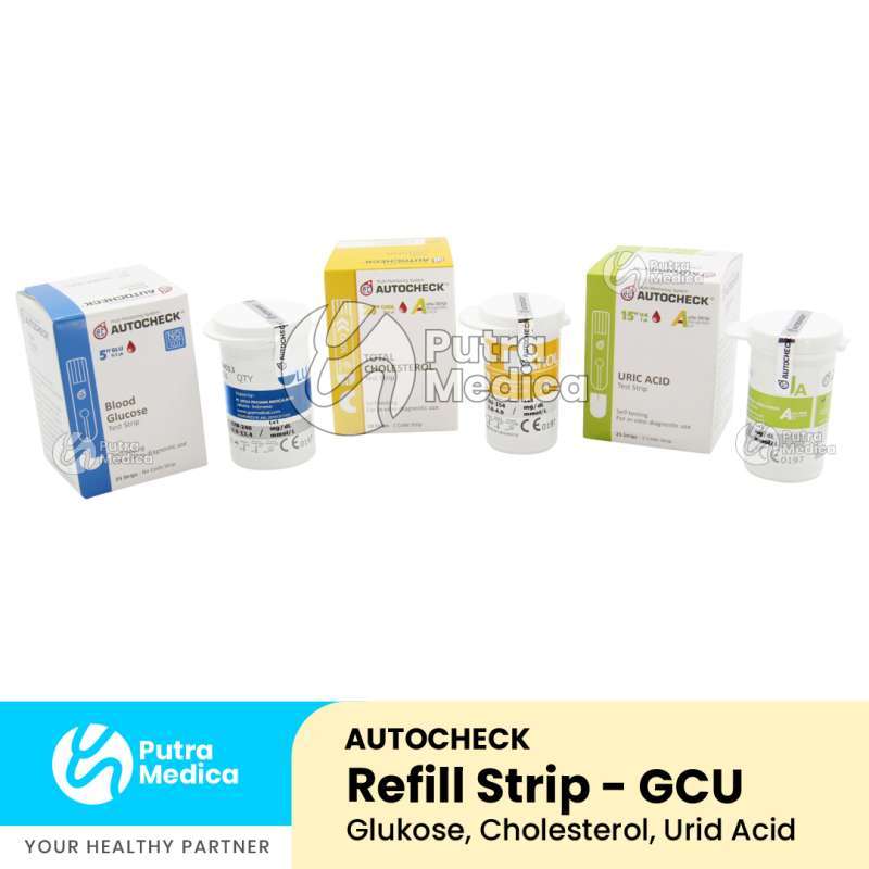 Jual Autocheck Strip 3in1 Gula Darah, Kolesterol Dan Asam Urat / Refill ...