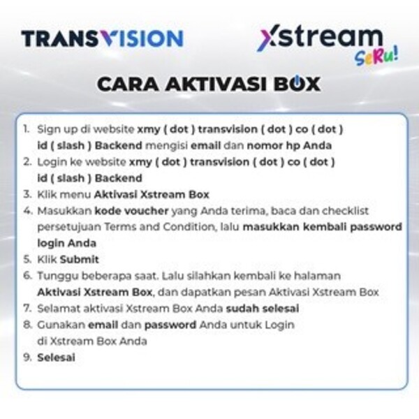 Promo TRANSVISION XSTREAM SERU TV Box Android V10 BONUS Full Paket ...