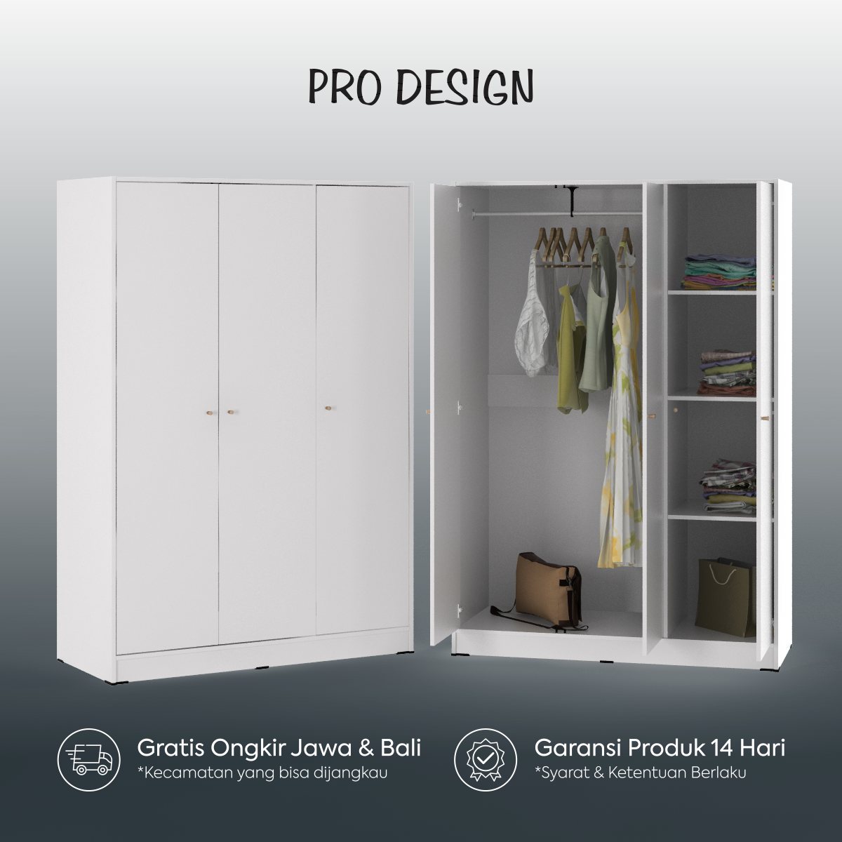 Buat Ruangan Semakin Fungsional dan Lapang dengan 15 Rekomendasi Lemari 3 Pintu Minimalis yang ...
