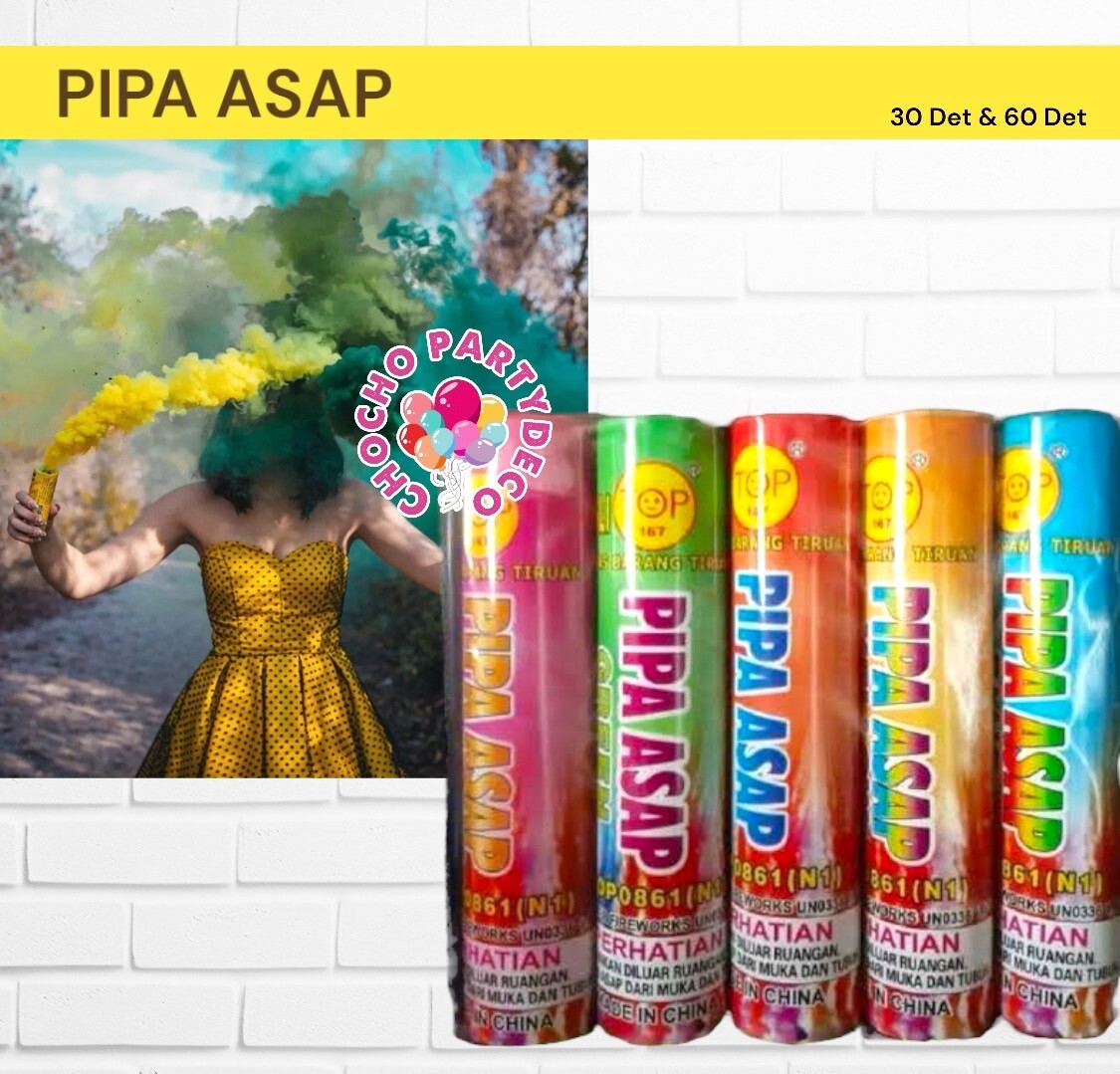 Jual PIPA ASAP 30 Detik 60 Detik / Asap Warna / Smoke Bomb / Tongkat ...