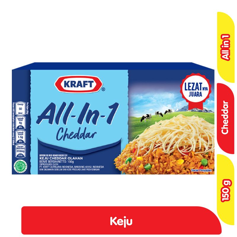 Jual KRAFT Keju All In 1 Box 150 g di Seller Alfamidi Official Store ...
