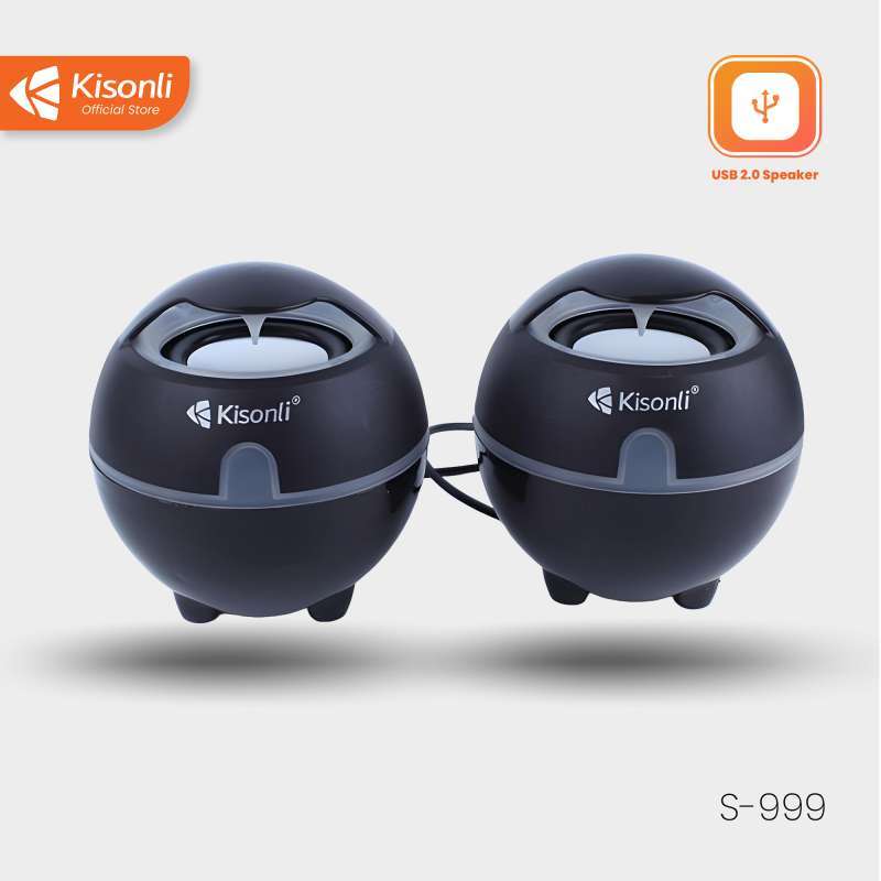 Promo Kisonli Gaming Speaker Komputer/laptop S999 Dual Bass With Volume Control Diskon 50% Di ...