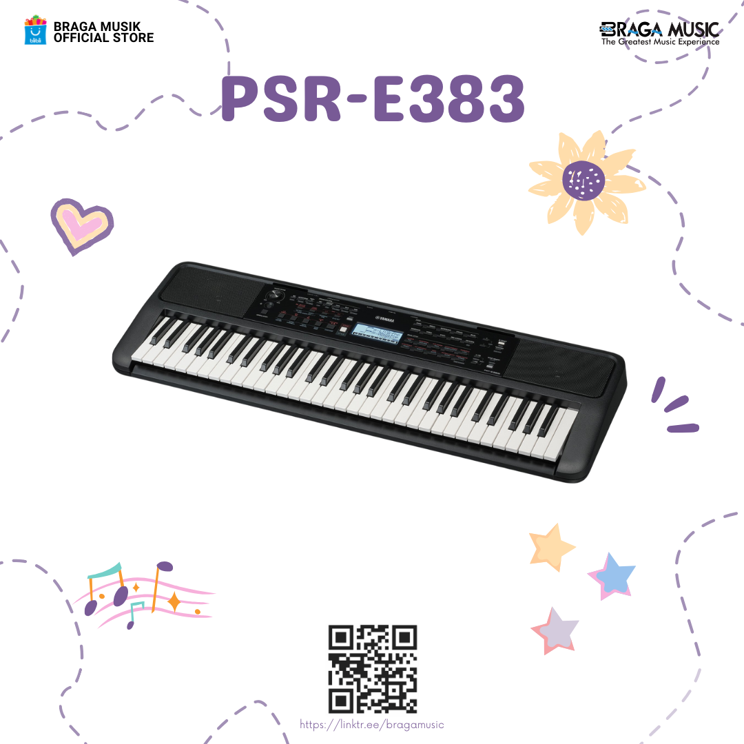 Promo [braga Music] Keyboard Yamaha Psr-e383 Diskon 8% Di Seller Braga ...
