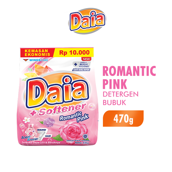 Promo Daia Softener Pink Detergen 470 G Diskon 20% Di Seller Wings ...
