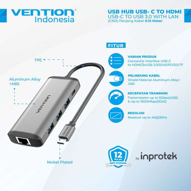 Jual Vention Usb Hub Usb-c To Hdmi Multiport Usb Type C To Usb 3.0 With ... Jual Vention Usb Hub Usb-c To Hdmi Multiport Usb Type C To Usb 3.0 With ...