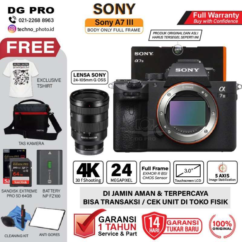 Daftar Harga Lensa Full Frame Sony A7 Iii 💯 Original & Spesifikasi ...