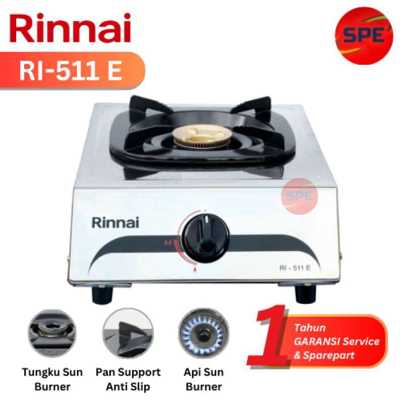 Jual Kompor Gas Rinnai 1 Tungku Ri-511 E / Ri511e Garansi Resmi (medan) Di Seller Surya Prima ...