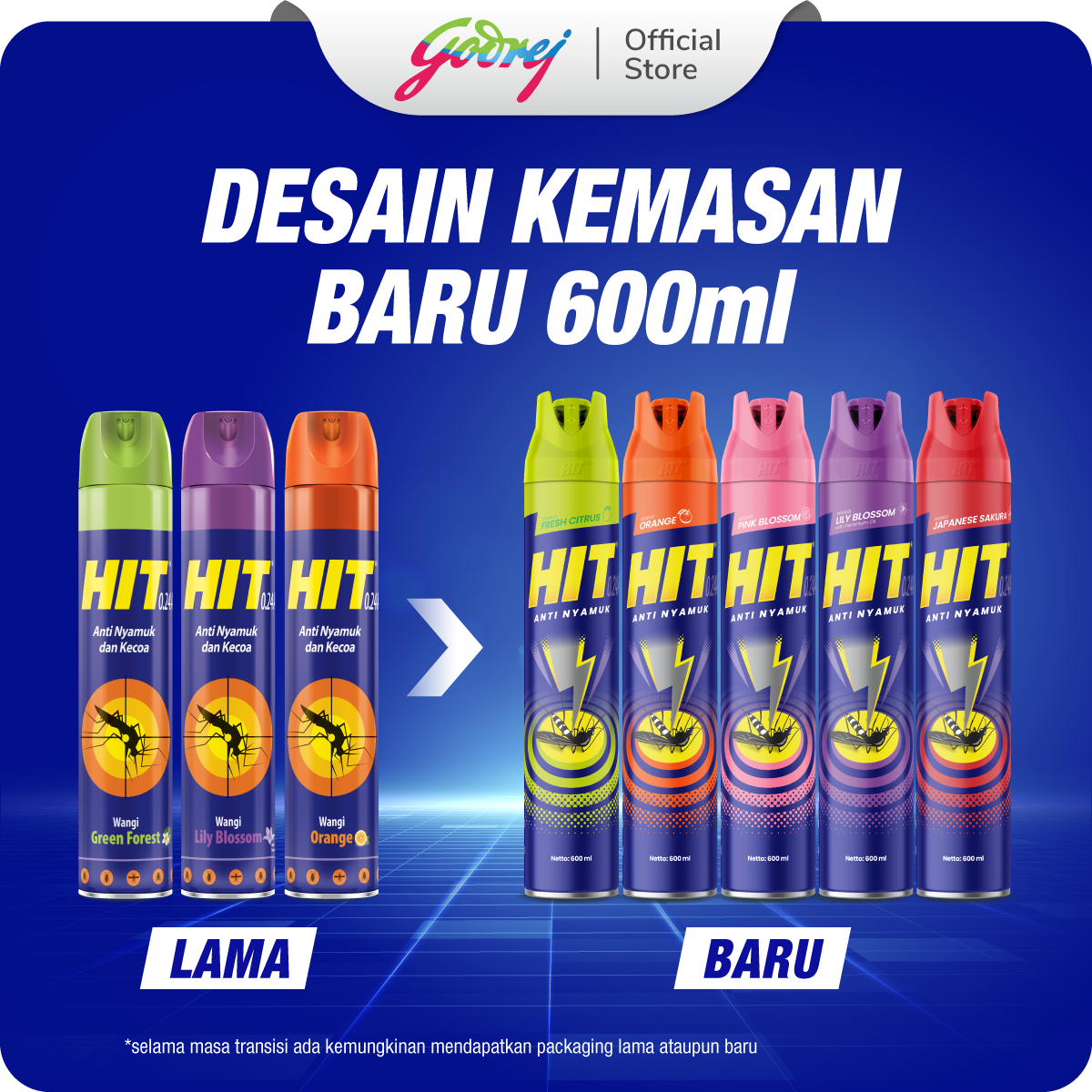 Promo Hit Aerosol Orange Obat Nyamuk - Pembasmi Hama & Serangga 600 Ml ...