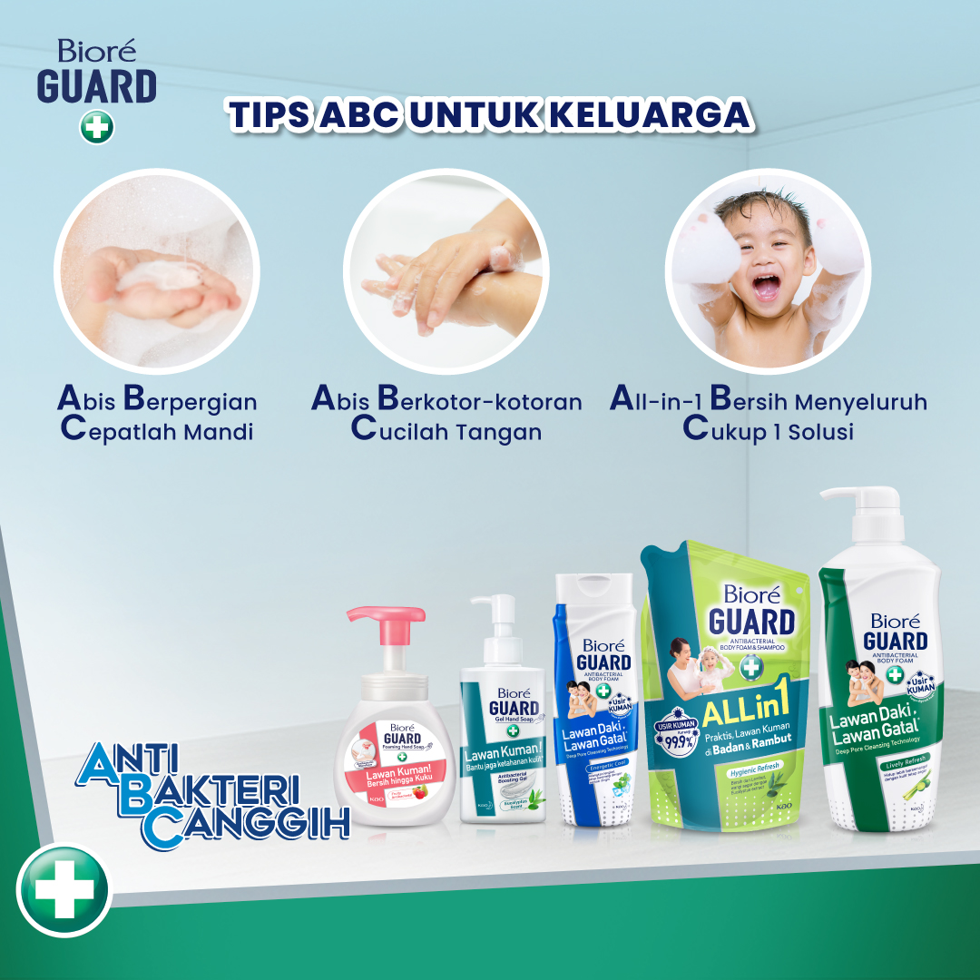 Promo Biore Guard Body Foam Active Antibacterial Sabun Mandi Cair Refill [400 Ml] Diskon 9% Di ...