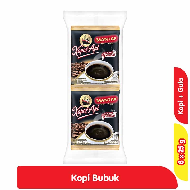 Jual Kapal Api Mantap Kopi Instan + Gula 8 x 25 g di Seller Alfamart ...