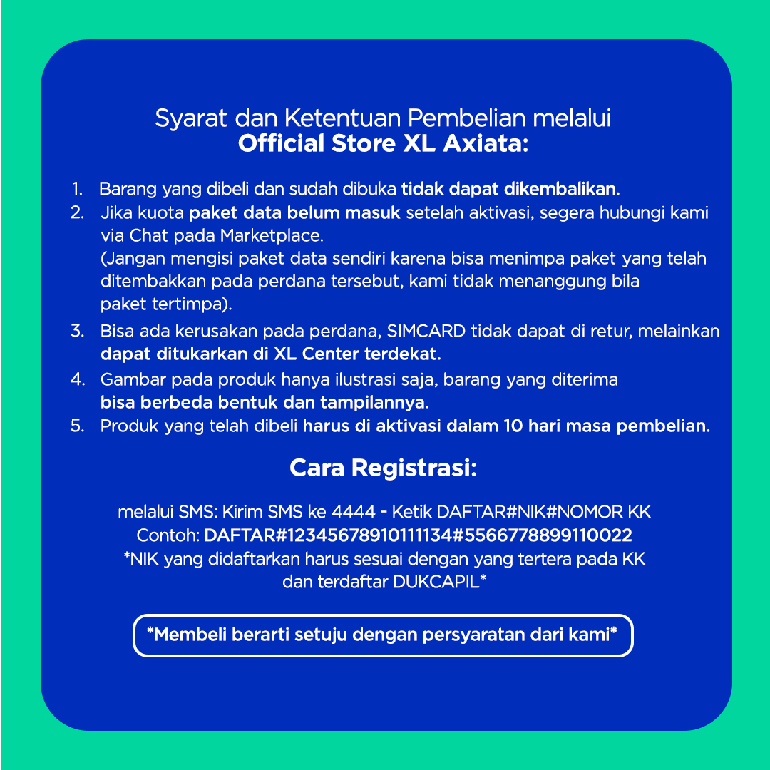 Promo Kartu Perdana Xtra On 56gb 1 Tahun Diskon 17% Di Seller Xl Official Store - Kelapa Gading ...