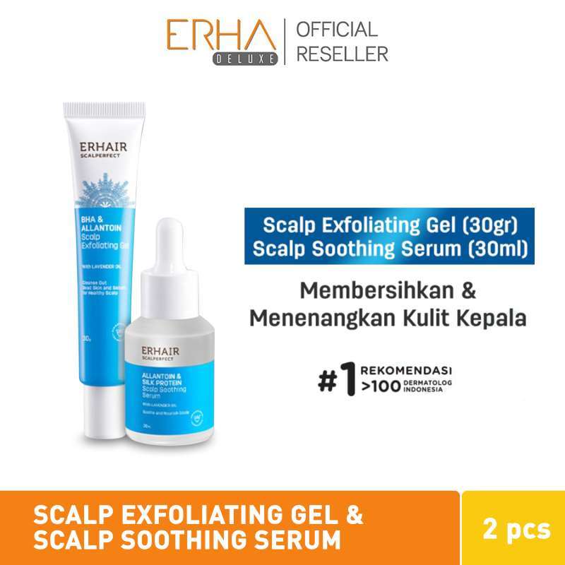Promo Erha Erhair Scalp Soothing Serum & Exfoliating Gel - Perawatan ...