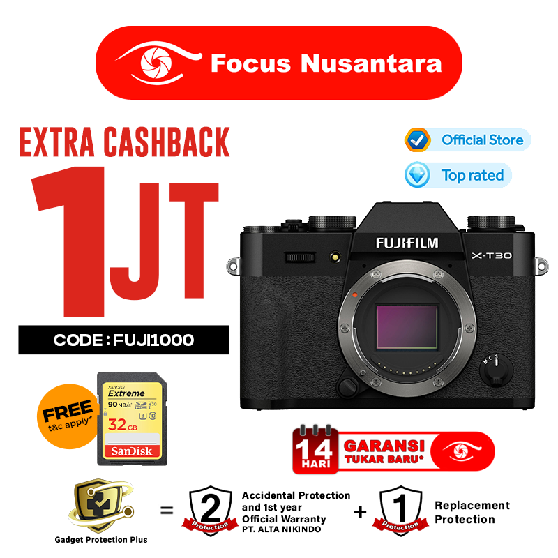 Jual Focus Nusantara - Fujifilm Xt30 Mark Ii Body Only Fuji X-t30 Ii ...