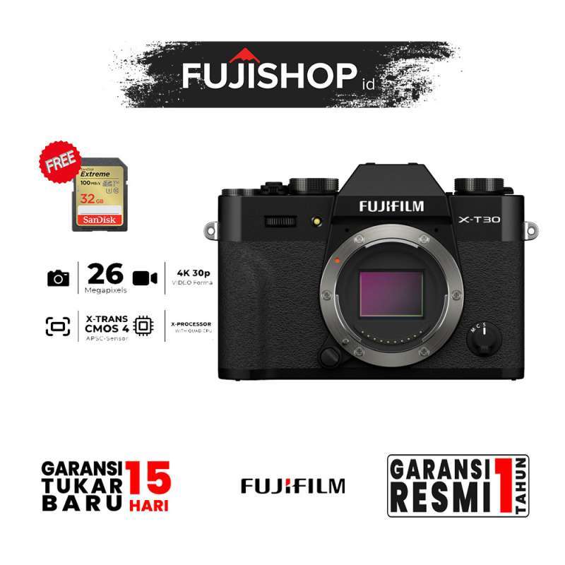 Promo Fujishopid Fujifilm Xt30 Ii Body Fuji Xt30 X-t30 Mark Ii Body Only Xt30 Ii Kamera ...