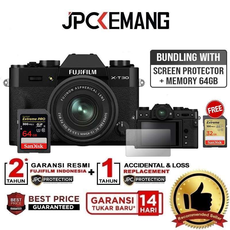 Promo Jpc Kemang Fujifilm Xt30 Ii Kit 15-45mm Fuji X-t30 Xt 30 15-45 Mark Ii Garansi Resmi ...