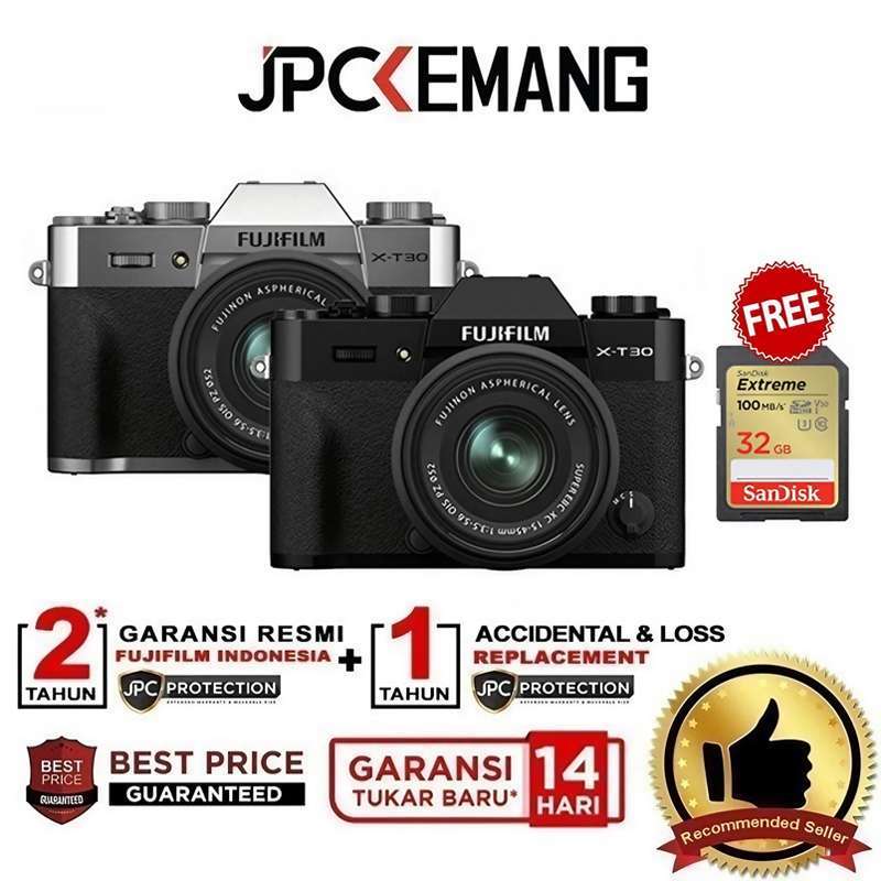 Promo Jpc Kemang Fujifilm Xt30 Ii Kit 15-45mm Fuji X-t30 Xt 30 15-45 Mark Ii Garansi Resmi ...