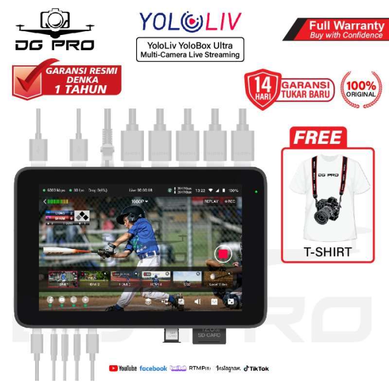 Jual Yololiv Yolobox Ultra Multi-camera Live Streaming Switcher Monitor ...