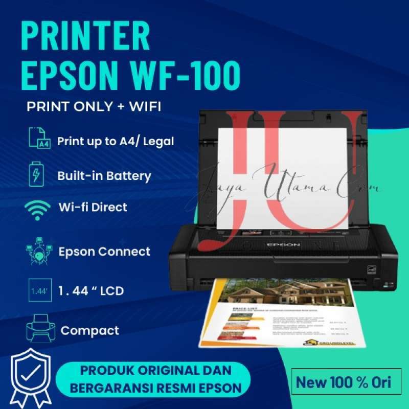 Promo Epson Workforce Wf-100 Mobile Printer - Hitam Diskon 13% Di ...