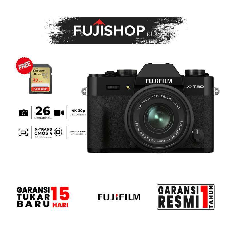 Jual Fujishopid Fujifilm Xt30 Ii Kit 15-45mm Fuji X-t30 Mark Ii Kit 15-45mm Kamera Mirrorless ...