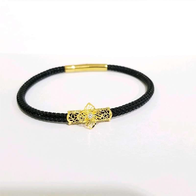 Jual Gelang Tali Liontin Pandora Bunga Permata Koleksi Josean Elegant ...