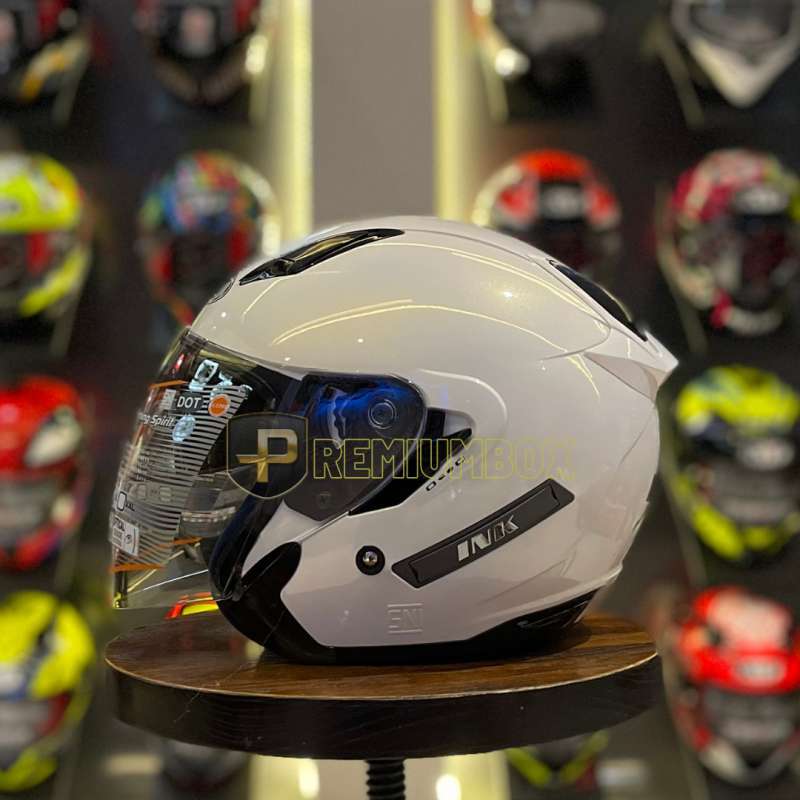Jual Ink Metro 2 Solid Helm Half Face - White Pearl Xxl Di Seller ...