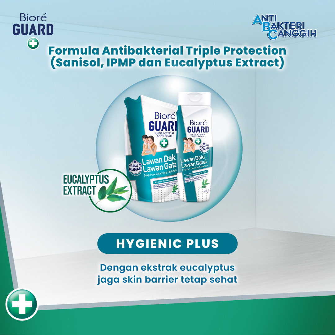Jual Biore Guard Hygienic Antibacterial Plus With Eucalyptus Sabun ...