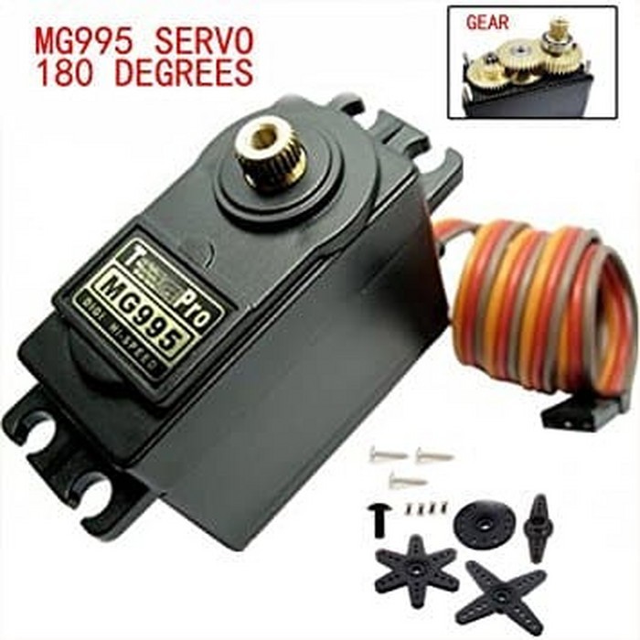Jual Motor Servo Mg995 Full Metal Gear 10kg Mg 995 Tower Pro High ...