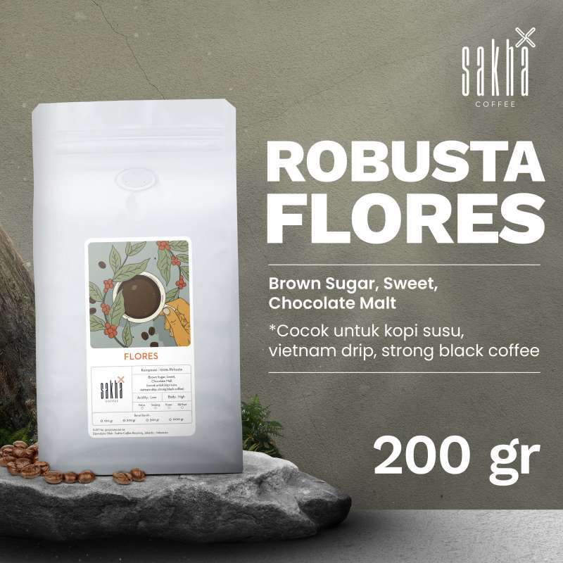Promo Sakha Coffee | Biji Kopi Bubuk Fine Robusta Flores Ntt Coffee Roast Beans Espresso Single ...